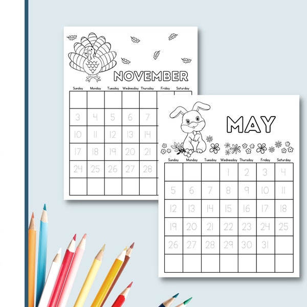 Learning Calendar - Etsy