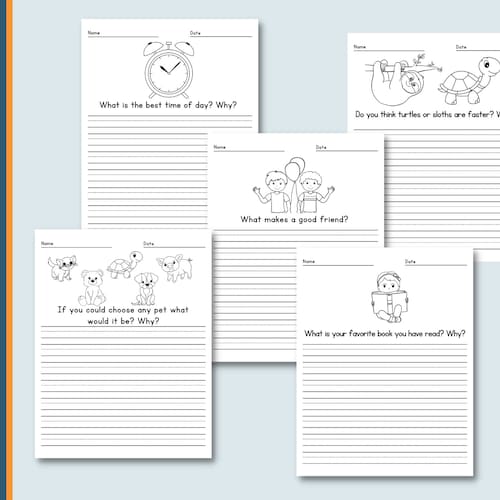 20 Writing Prompts Elementary Writing Printable - Etsy