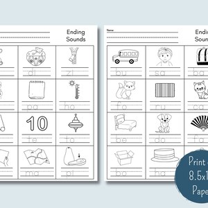 5 CVC Ending Sound Worksheets | CVC Words | Printable | Phonics | CVC ...