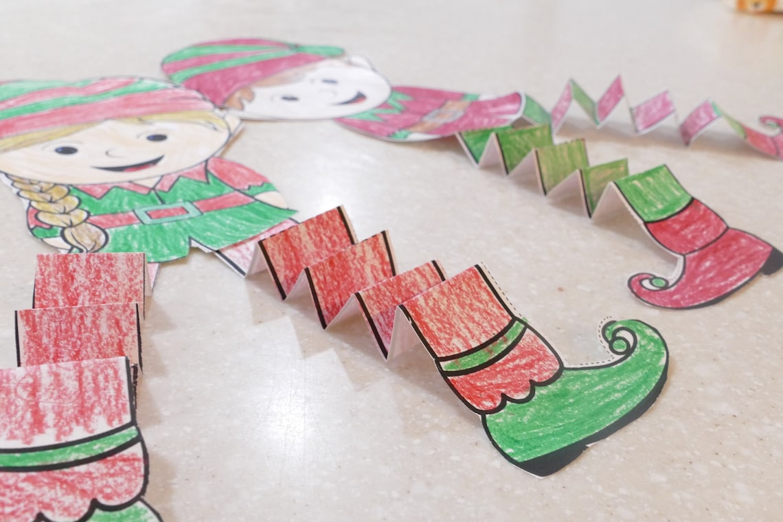 Build an Elf | Cut and Paste | Christmas Craft | Activity | Elf ...