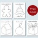 5 Decorate Christmas Pages Kids Craft Pages 5 Christmas Coloring Pages ...