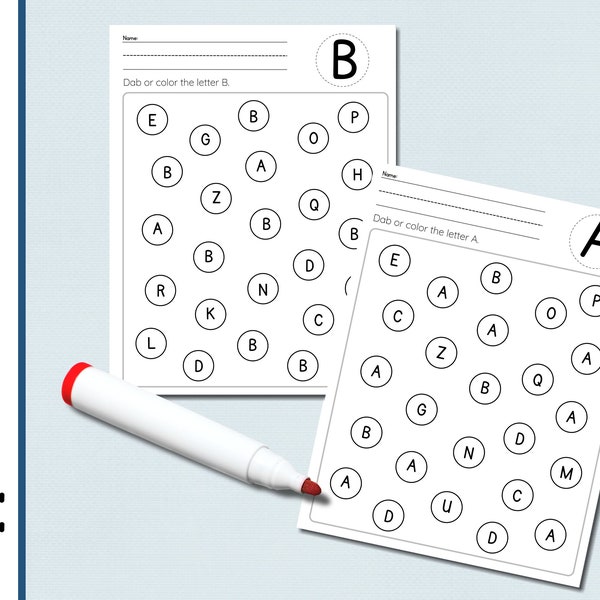 Alphabet Letter Search - Etsy