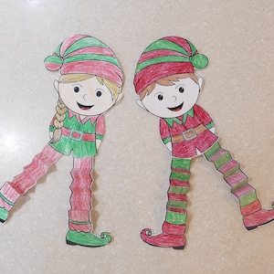 Build an Elf | Cut and Paste | Christmas Craft | Activity | Elf ...