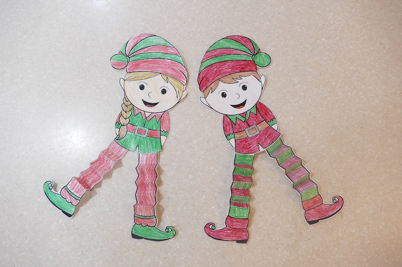 Build an Elf | Cut and Paste | Christmas Craft | Activity | Elf ...
