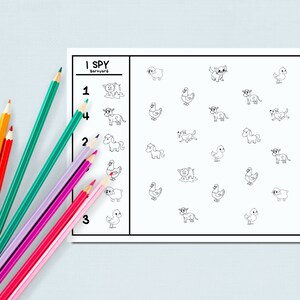 I Spy Activity Pack | Kids Coloring Pages | Counting Skills | Preschool ...