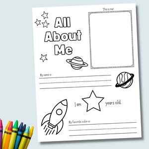 My First All About Me | Preschool | Kindergarten | All About Me ...