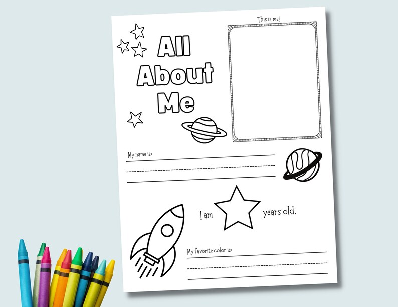 My First All About Me | Preschool | Kindergarten | All About Me ...