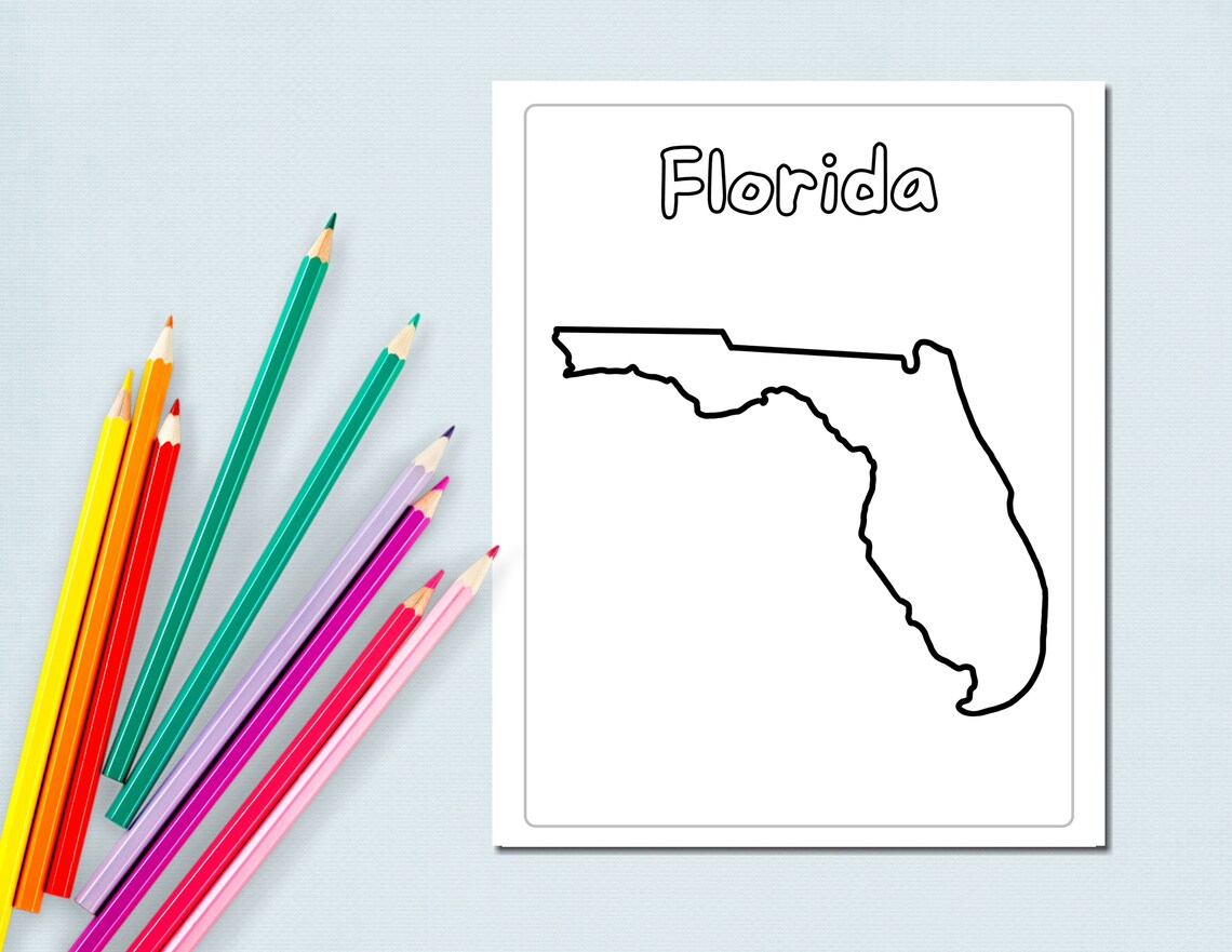 50 States Coloring Pages | USA Geography | USA Coloring Pages | 50 ...