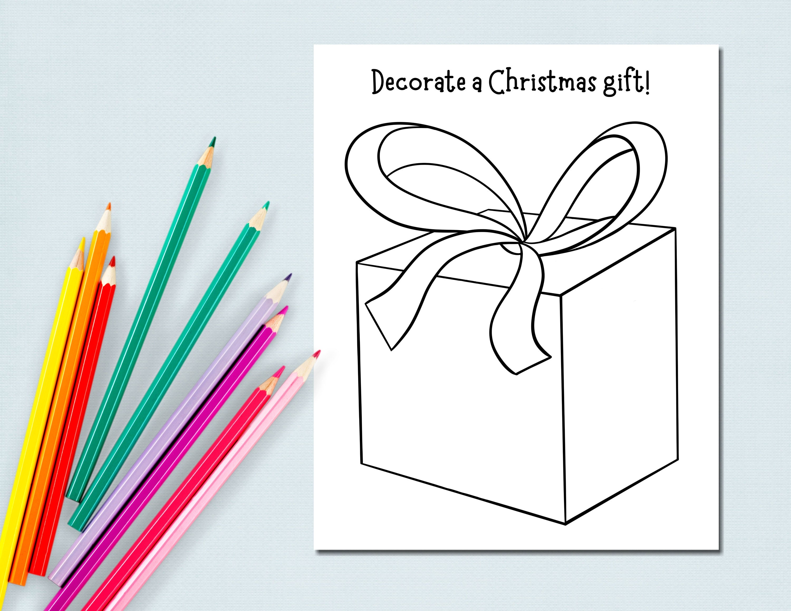 5 Decorate Christmas Pages Kids Craft Pages 5 Christmas Coloring Pages ...