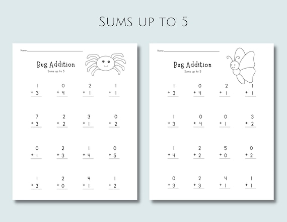 Toys & Games Learning & School Toys Sums under 10 Printable Arithmetic ...