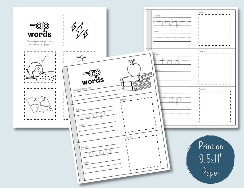 CVC Books Set 1 | CVC Words | Printable | Handwriting | CVC Words ...