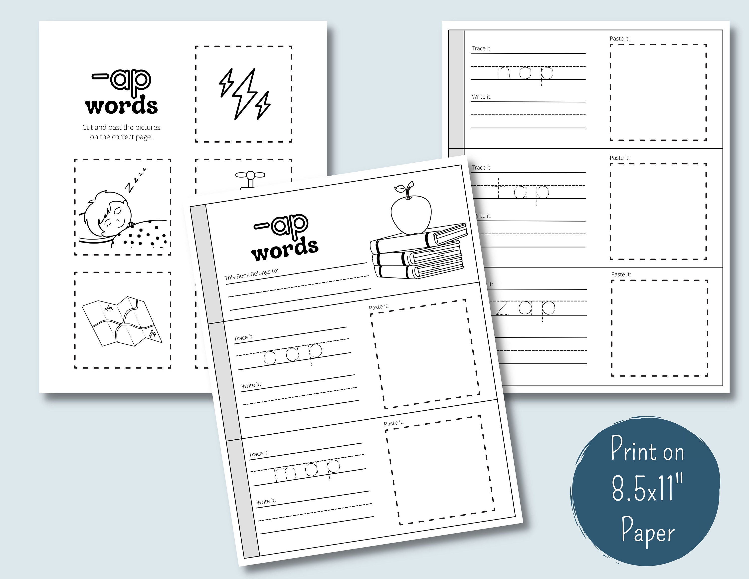 CVC Books Set 1 | CVC Words | Printable | Handwriting | CVC Words ...