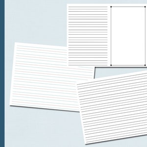 Blank Handwriting Pages | Lined Paper | Practice Writing Paper ...