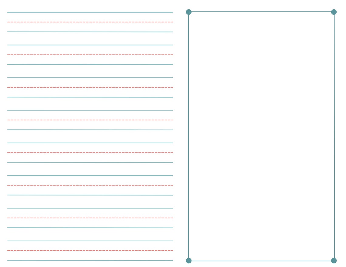 Blank Handwriting Pages | Lined Paper | Practice Writing Paper ...