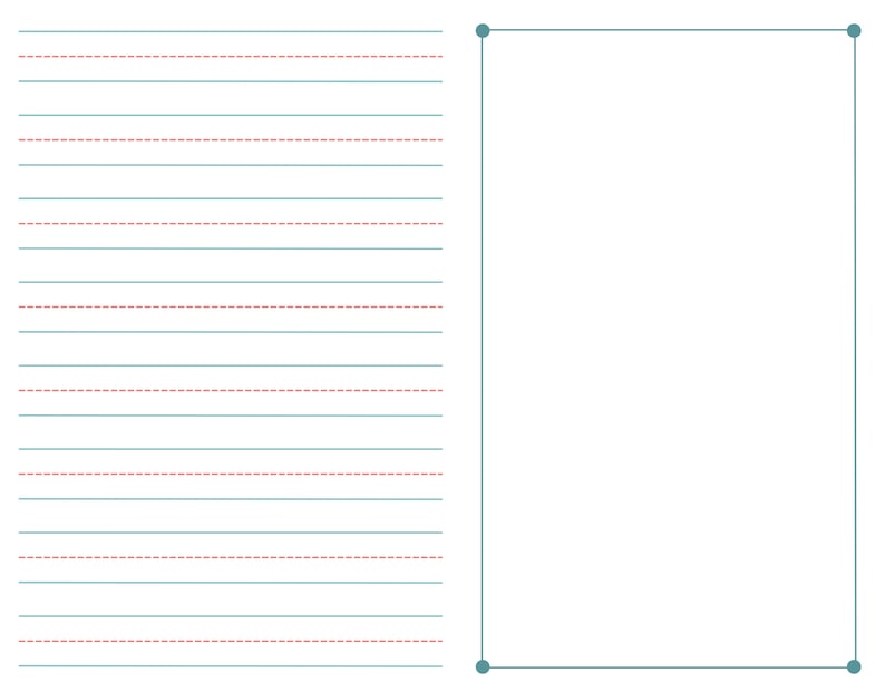 Blank Handwriting Pages | Lined Paper | Practice Writing Paper ...