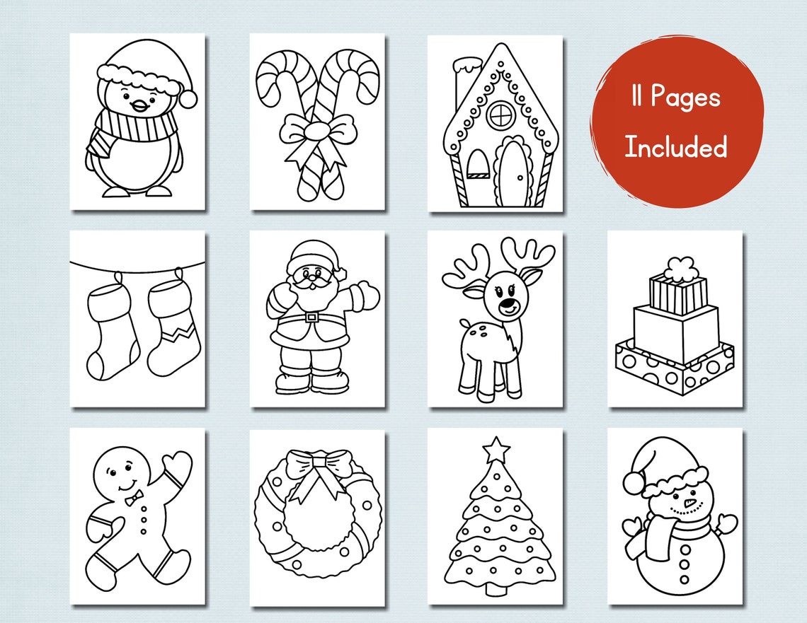 Christmas Coloring | Kids Coloring Pages | 11 Christmas Coloring Pages ...