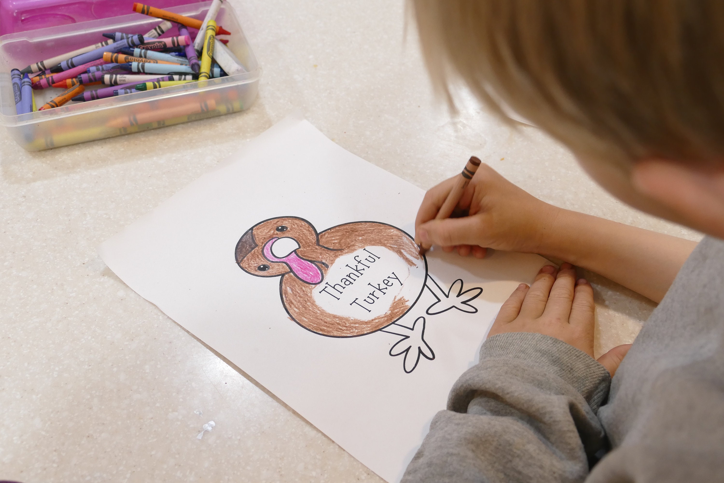 Thankful Turkey Activity | Cut and Paste | Thanksgiving Craft ...