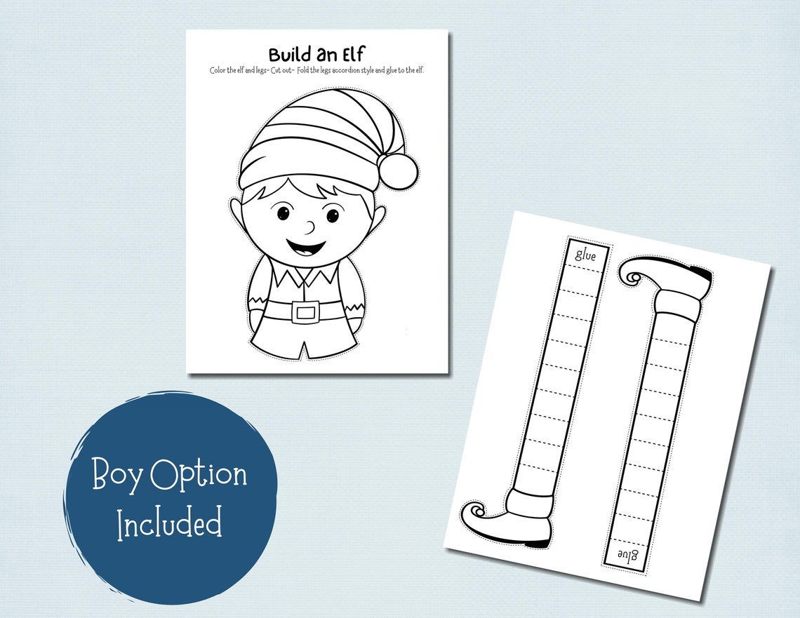 Build an Elf | Cut and Paste | Christmas Craft | Activity | Elf ...