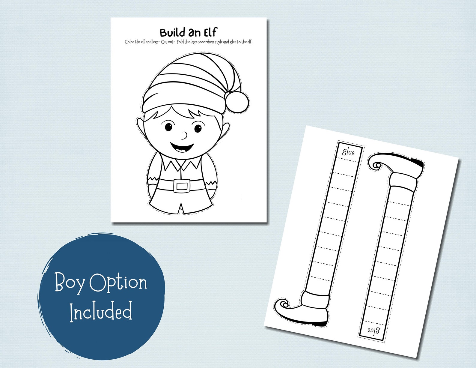 Build an Elf | Cut and Paste | Christmas Craft | Activity | Elf ...
