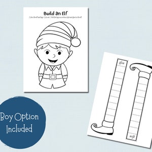 Build an Elf | Cut and Paste | Christmas Craft | Activity | Elf ...