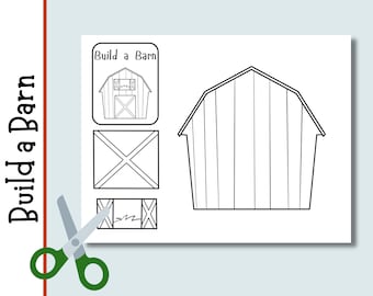 Build a Tractor | Digital Printable | Coloring Activity | Cut and Paste ...