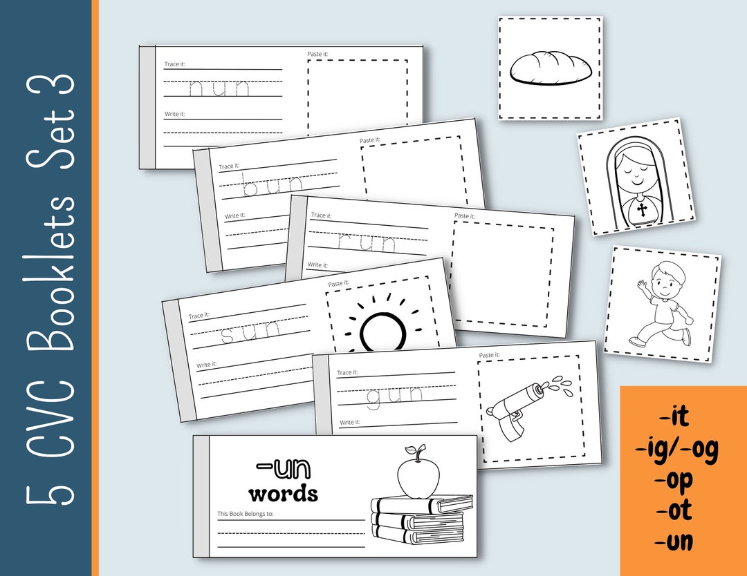 CVC Books Set 3 | CVC Words | Printable | Phonics | CVC Words | Early ...