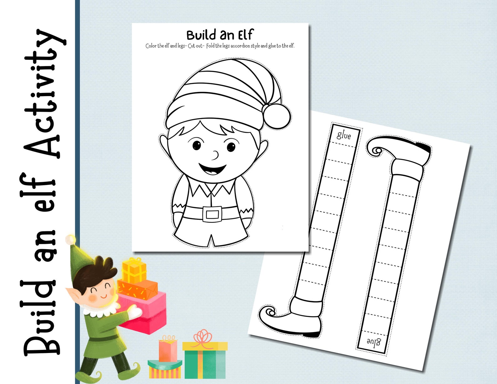 Build an Elf | Cut and Paste | Christmas Craft | Activity | Elf ...