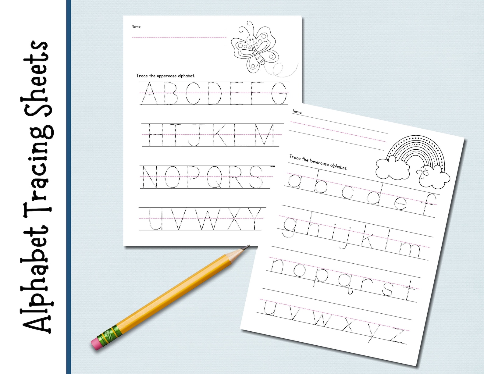 Spring Theme Alphabet Trace | Tracing Worksheets | Coloring Pages ...