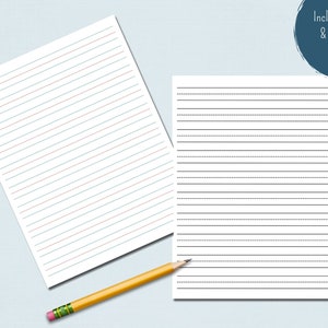 Blank Handwriting Pages | Lined Paper | Practice Writing Paper ...