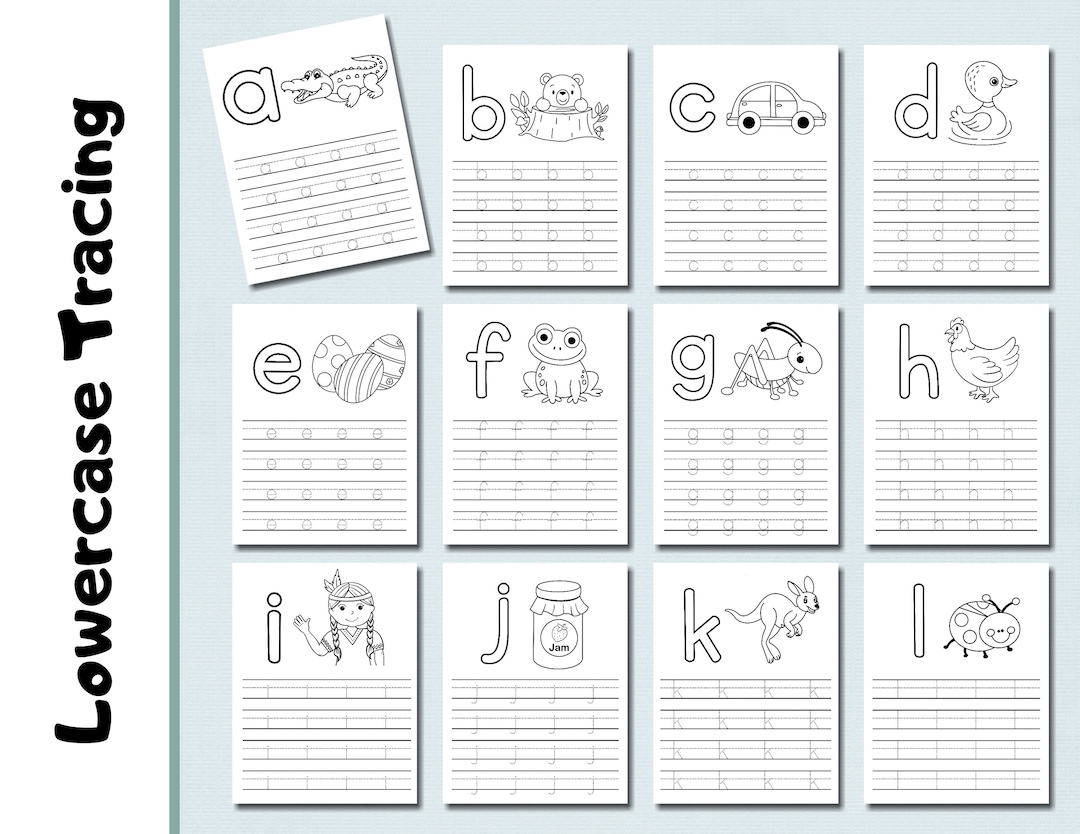 Lowercase Alphabet | Tracing Worksheets | Coloring Pages | Handwriting ...