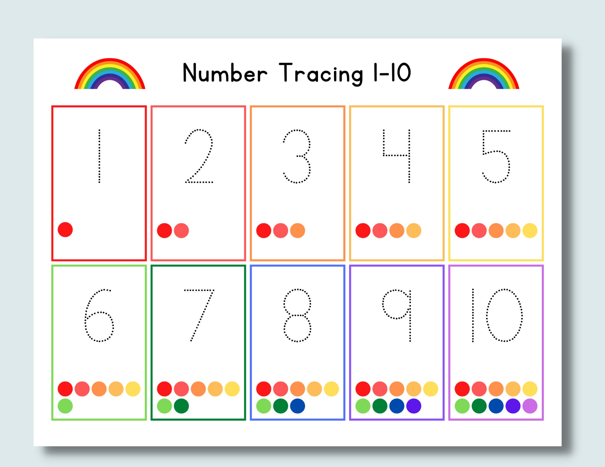 No Cut Busy Book | Numbers | Printable Download | Number Recognition ...