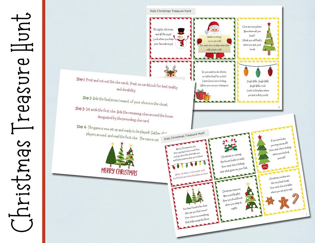 Christmas Treasure Hunt | Christmas Game | Christmas | Activity for ...