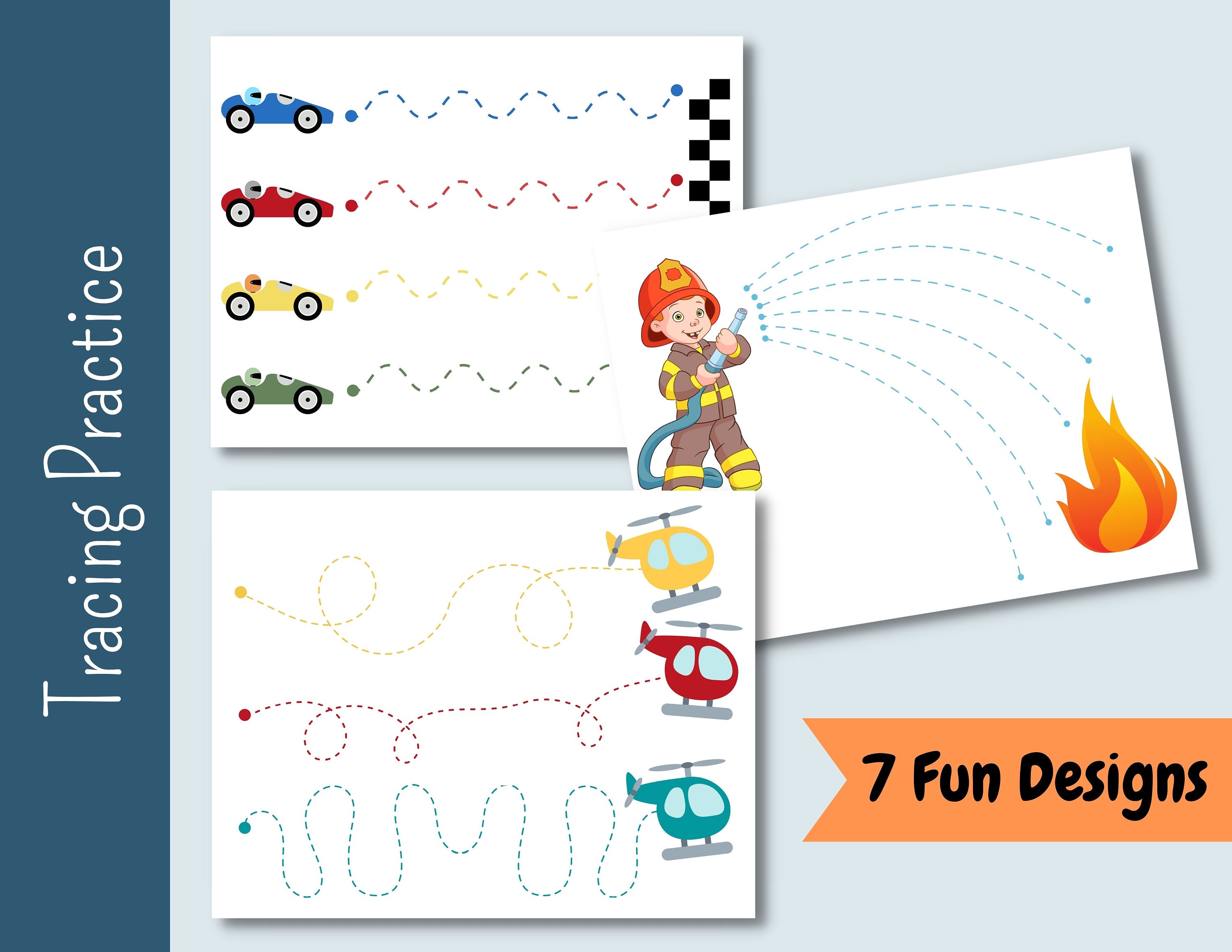 7 Tracing Lines | Tracing Worksheets | Pre Writing Practice | Busy Book ...