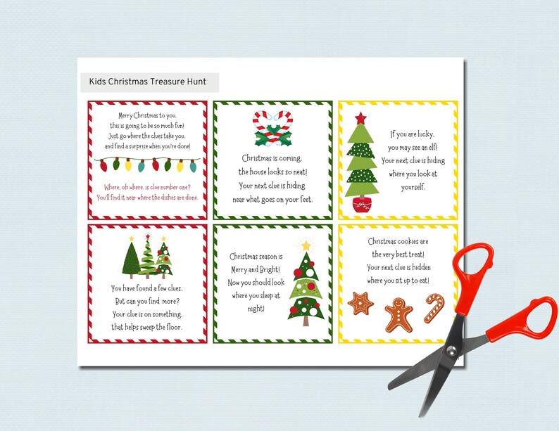 Christmas Treasure Hunt | Christmas Game | Christmas | Activity for ...