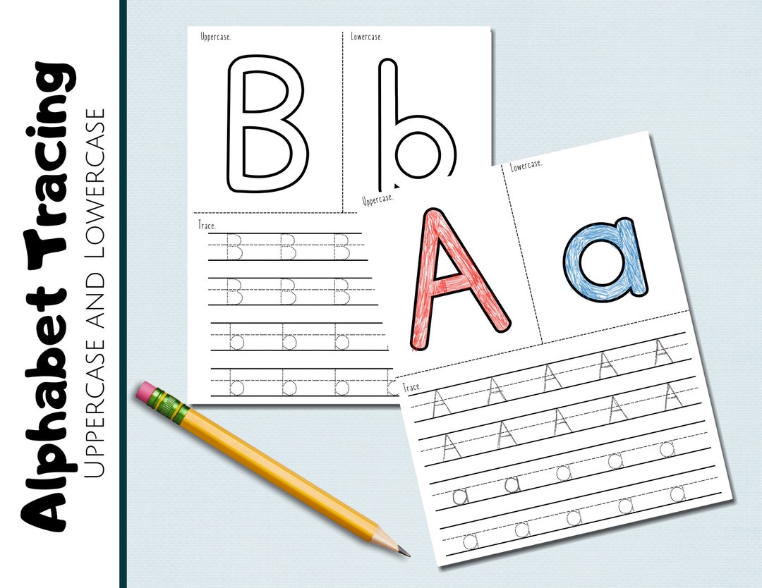Alphabet | Uppercase and Lowercase | Tracing Worksheets | Coloring ...