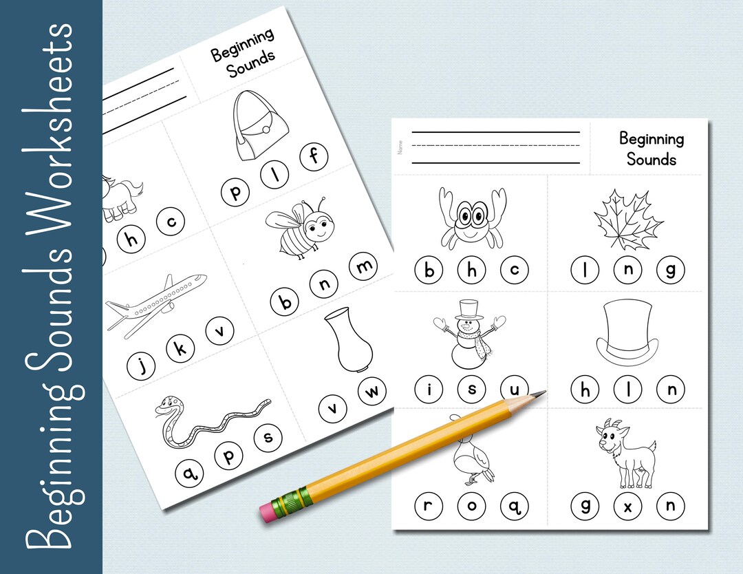 10 Beginning Sounds Worksheets | Worksheets | Phonics | Literacy ...