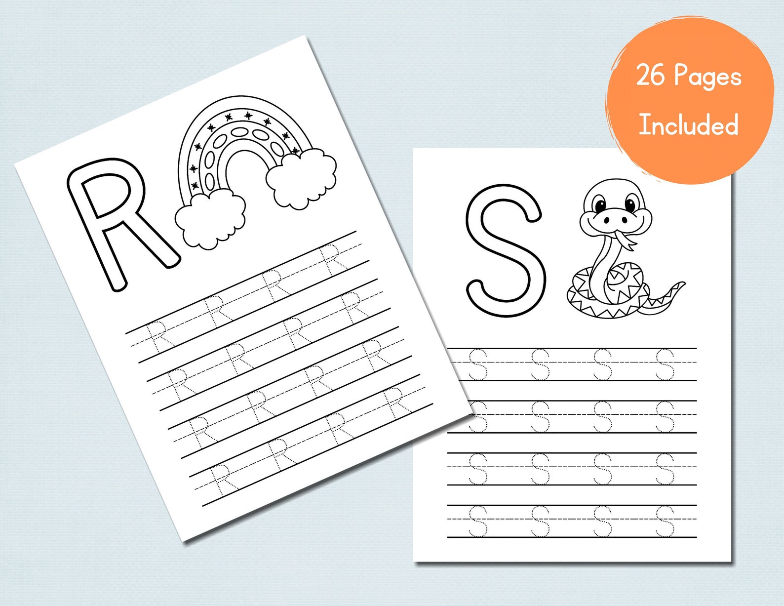Uppercase Alphabet | Tracing Worksheets | Coloring Pages | Handwriting ...