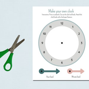 Build a Clock | Educational Clock | Telling Time Activity | Cut ...