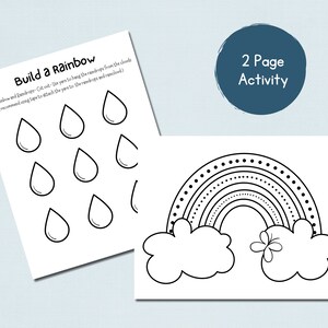 Build a Rainbow Activity | Color and Cut | Rainbow Mobile Craft ...