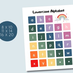 3 Alphabet Chart | ABC Chart | Uppercase | Lowercase | Preschool ...