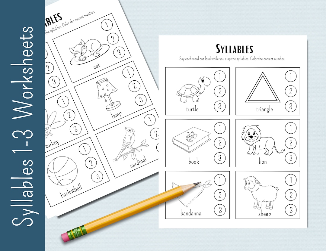 10 Syllables Worksheets | Printable Worksheets | Worksheets | Phonics ...