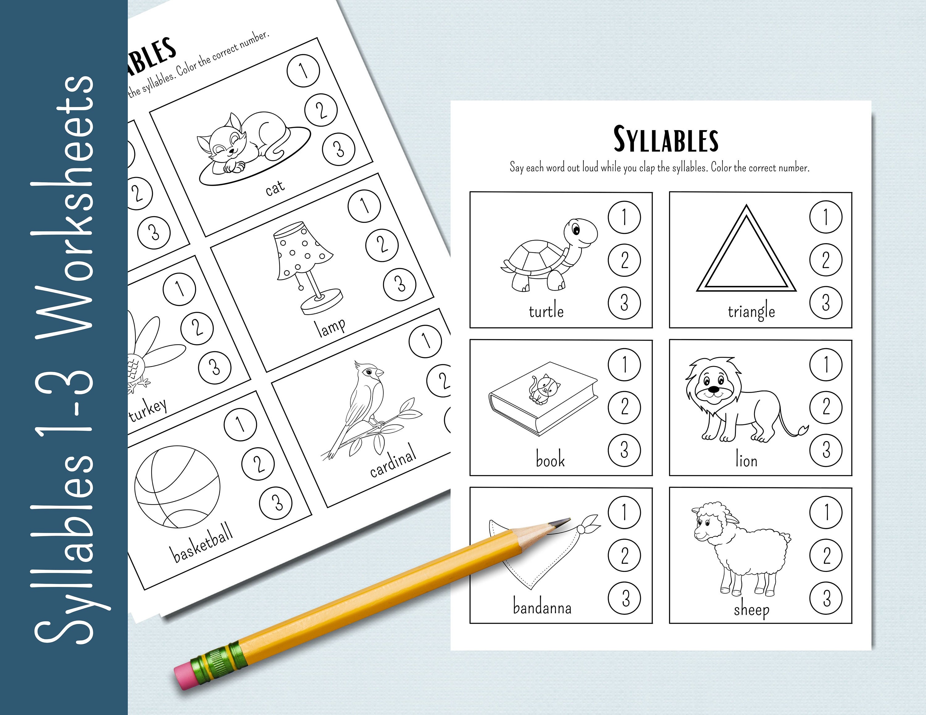 10 Syllables Worksheets | Printable Worksheets | Worksheets | Phonics ...