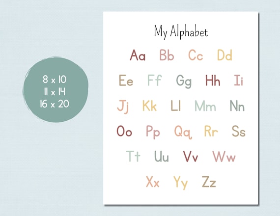 Small Alphabet Chart