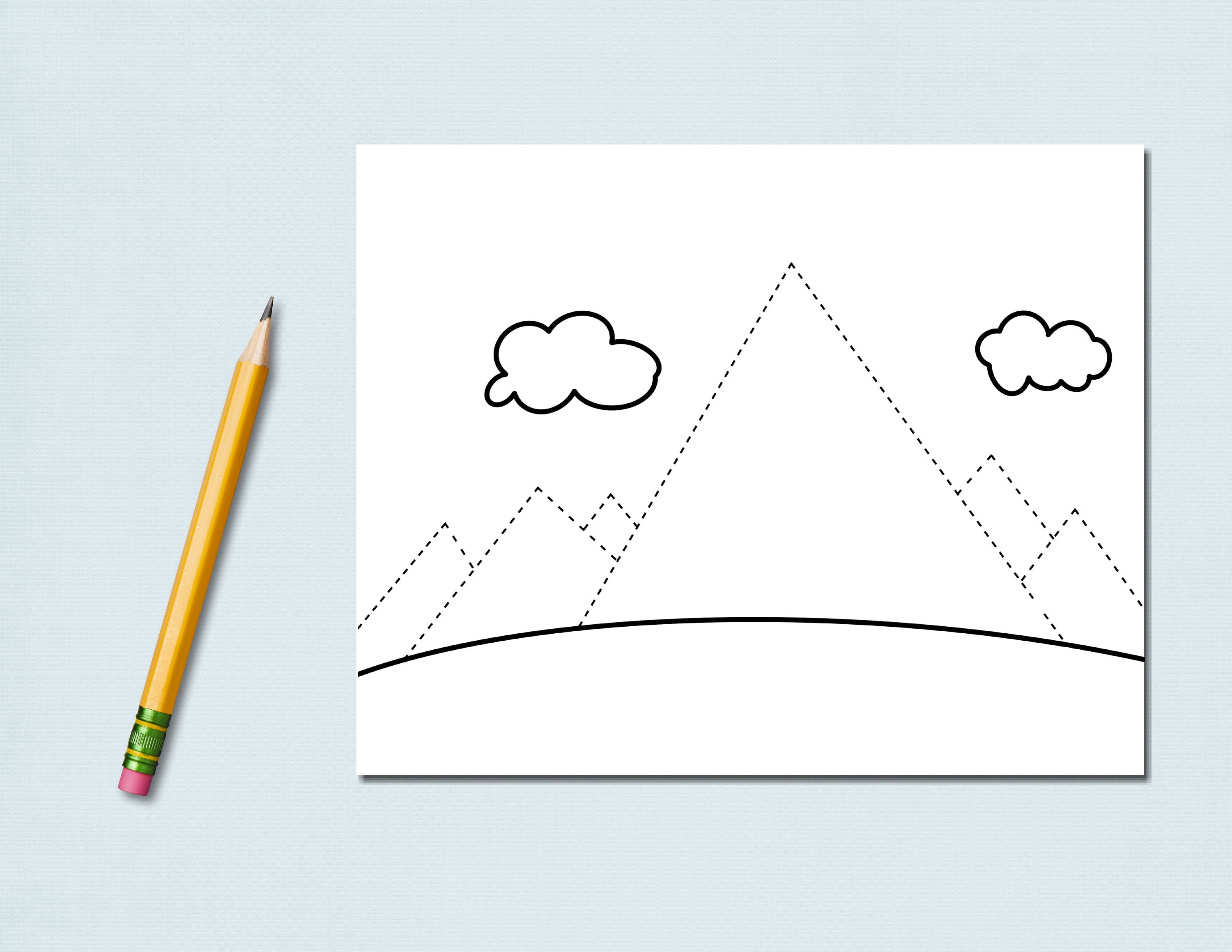 Nature Tracer Pages | Kids Trace Pages | Kids Coloring Pages | Pencil ...