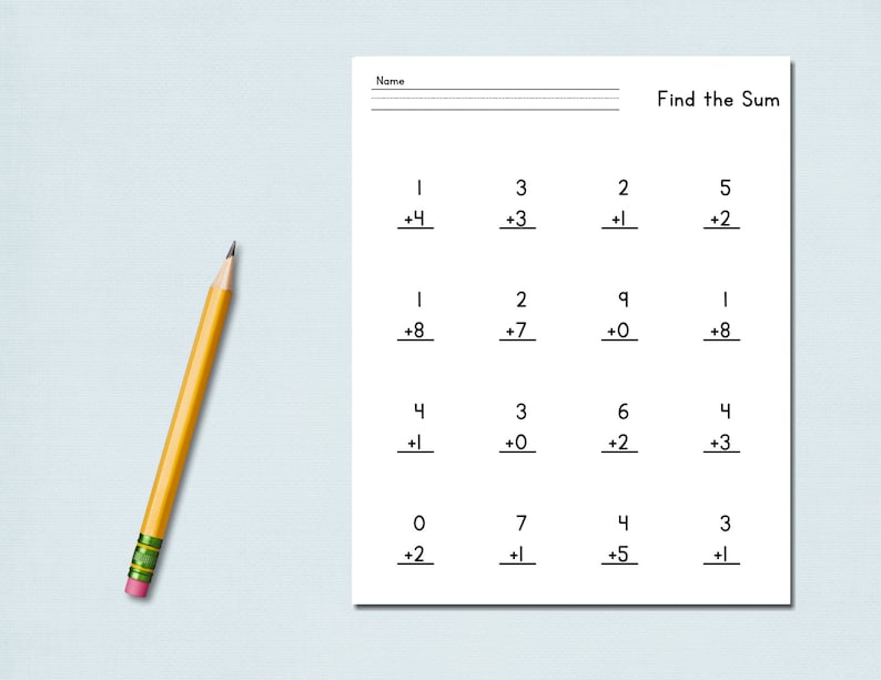 9 Addition and Subtraction Worksheets | Math Worksheets | 9 Pages ...