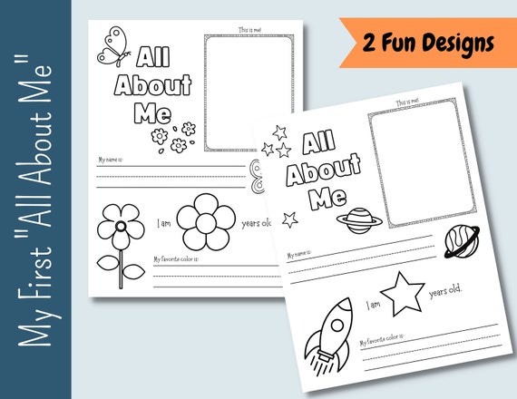 My First All About Me Preschool Kindergarten All About - Etsy