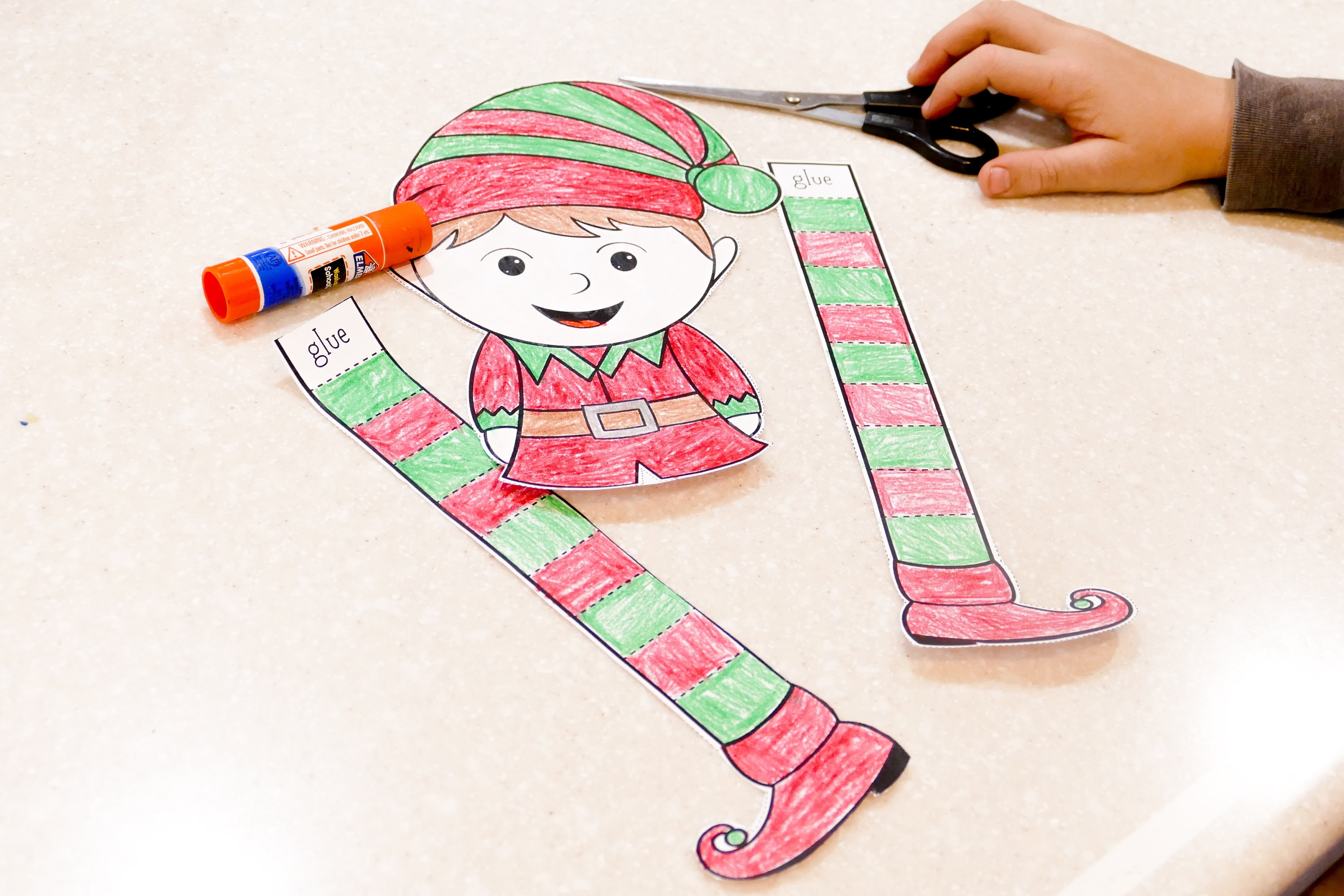Build an Elf | Cut and Paste | Christmas Craft | Activity | Elf ...
