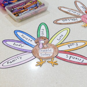 Thankful Turkey Activity | Cut and Paste | Thanksgiving Craft ...