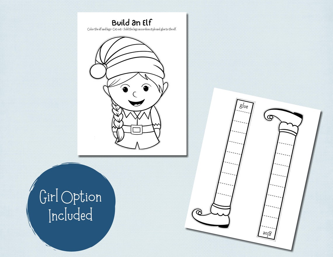 Build an Elf | Cut and Paste | Christmas Craft | Activity | Elf ...