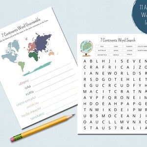 7 Continents Educational Bundle | Worksheets and Activities | World ...